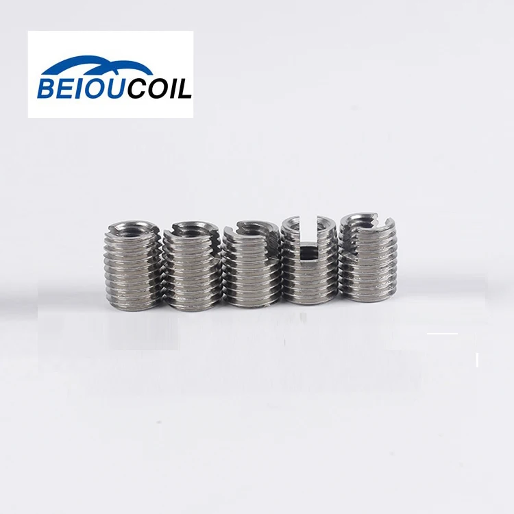 Custom Aluminium Ensat 302 Self Tapping Threaded Inserts M8 for Metal