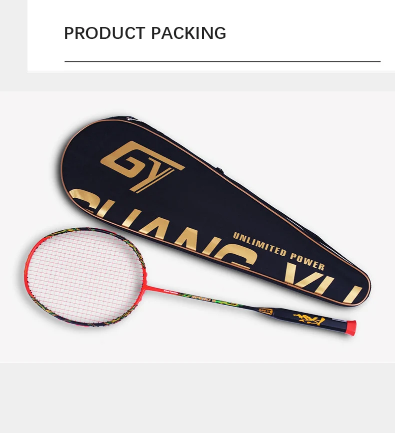 Machalon 8U Carbon Fiber Badminton Rackets - Lightweight & Durable
