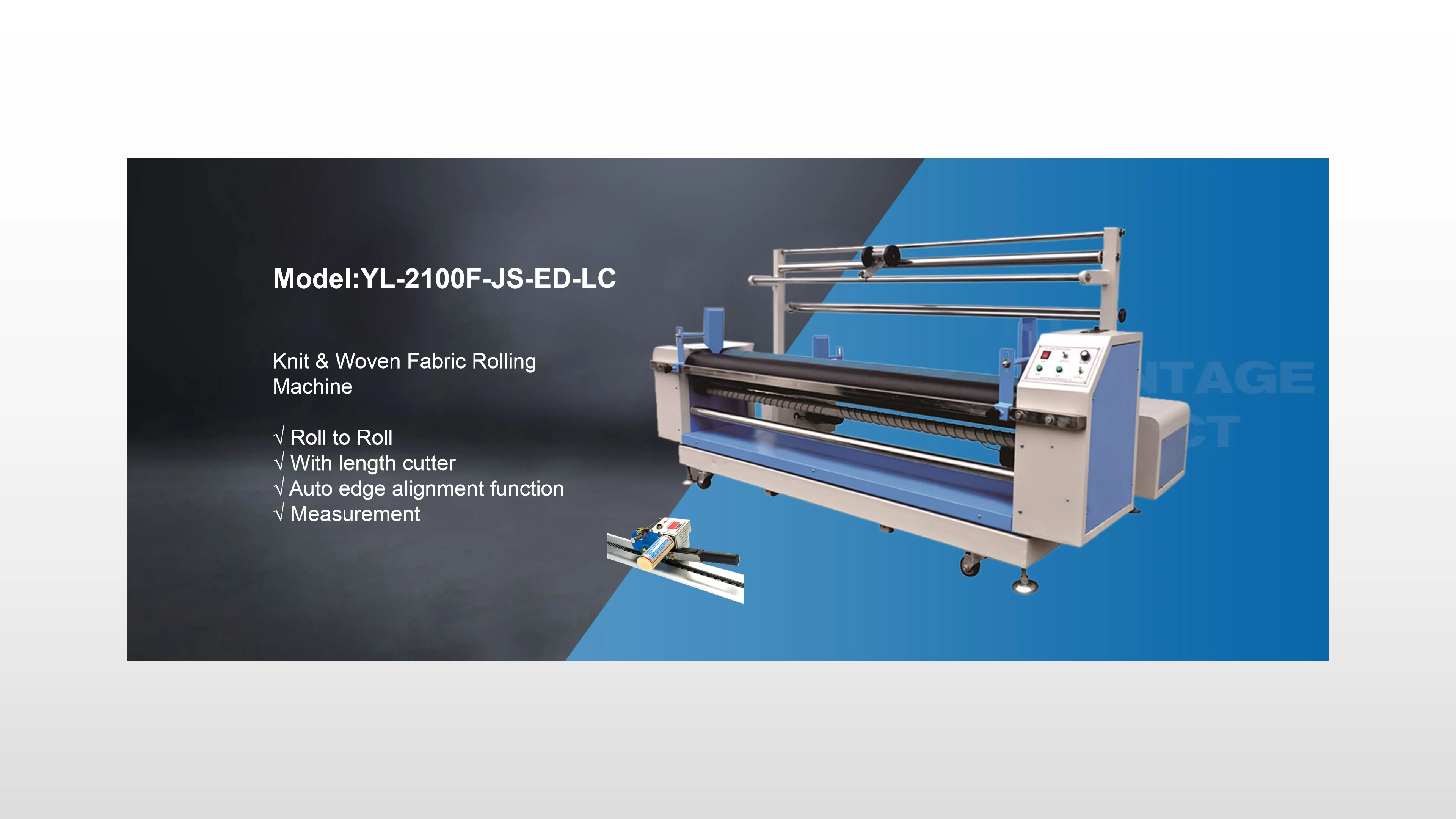 Fabric Winding Machine With Cutter,Roll To Roll Fabric Rolling Machine ...