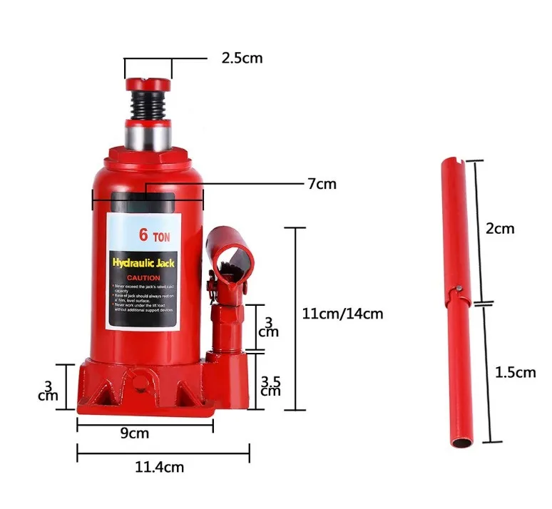 6 Ton Hydraulic Telescopic Jack - Buy Hm100 Hydraulic Jack,Hydraulic ...