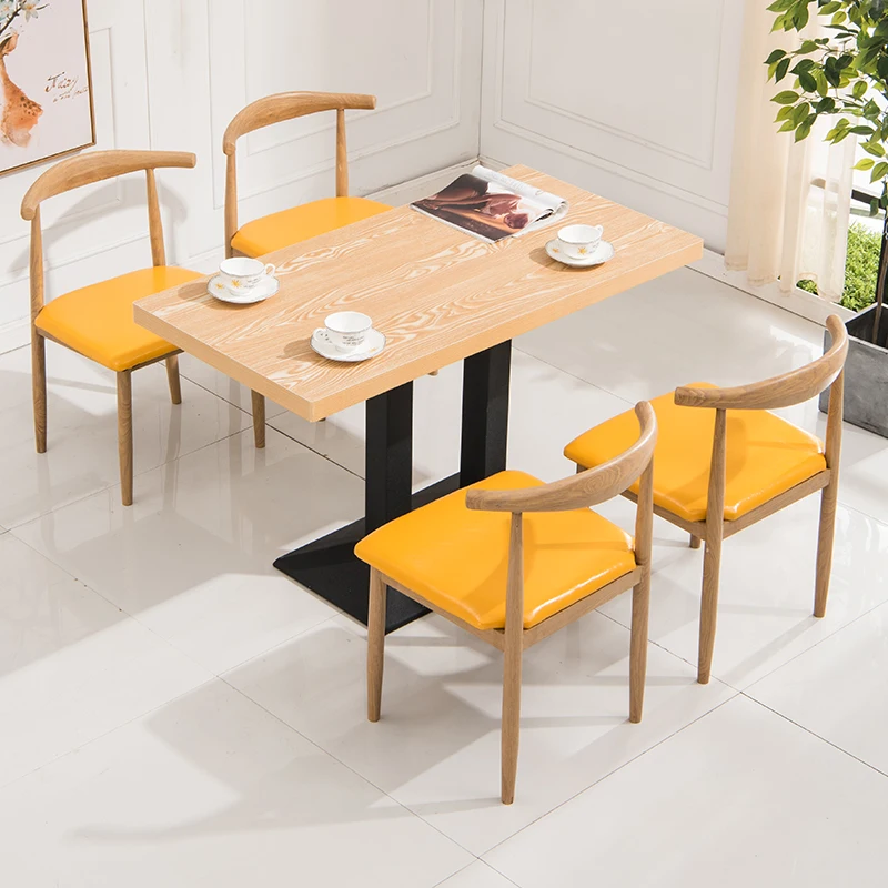 Retro Furniture Dinner Restaurant Booth Table - Modern Dinning Table Set