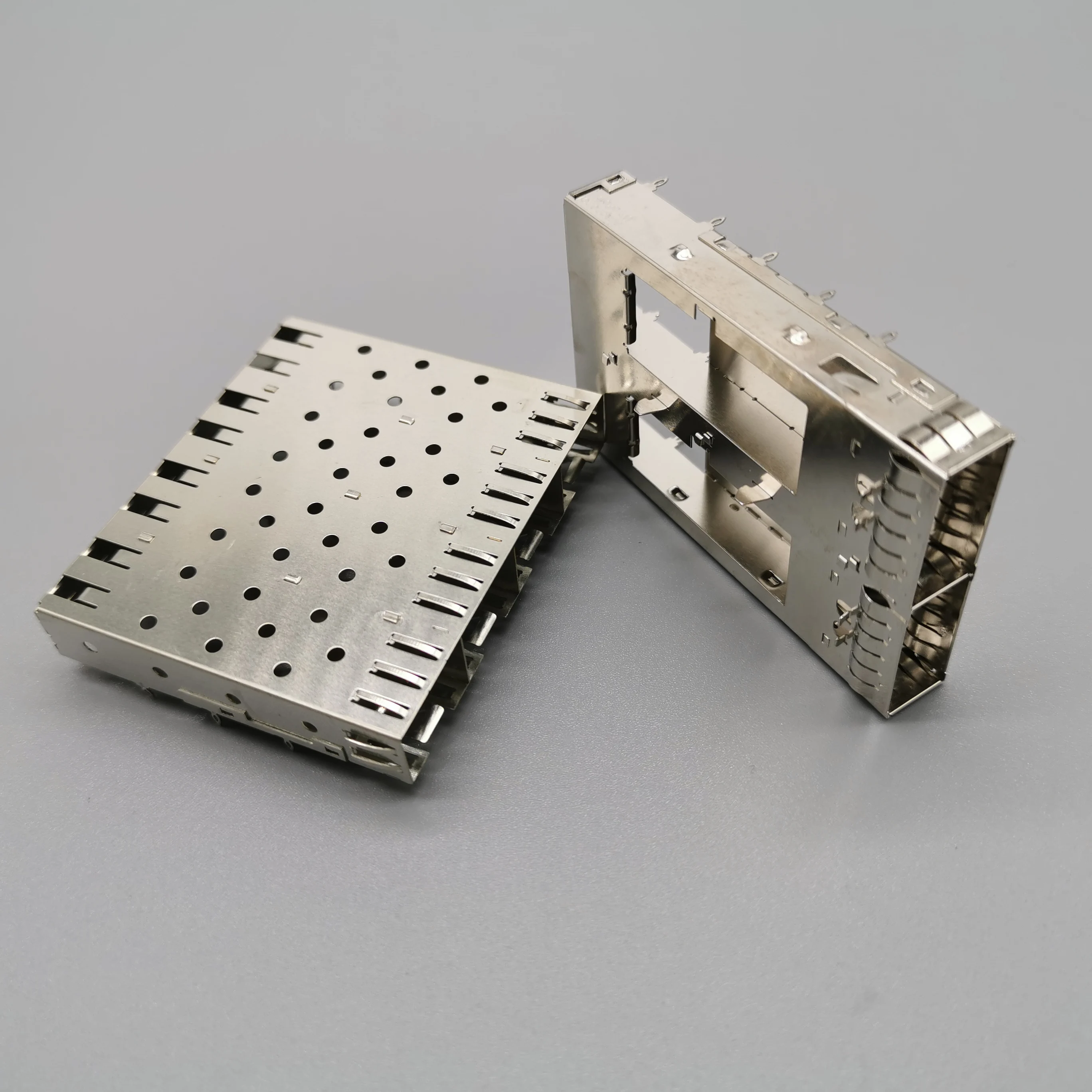 Metal Single Sfp Cage 1x1 With Emi Sfp Connector Fiber - Buy Sfp ...