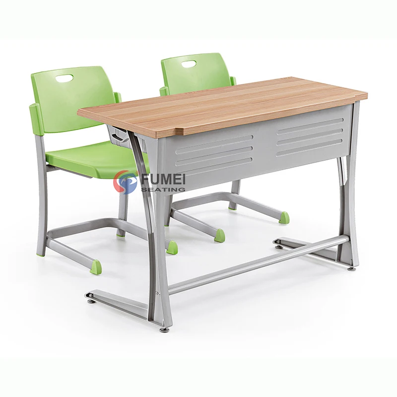 Double Desk College School Furniture Classroom Desk And Chair - Buy ...