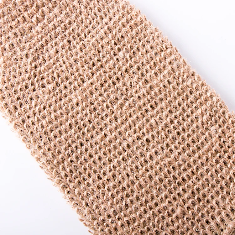 Natural Sisal Hemp Cotton Back Strap Exfoliating Dead Skin Bath Shower ...
