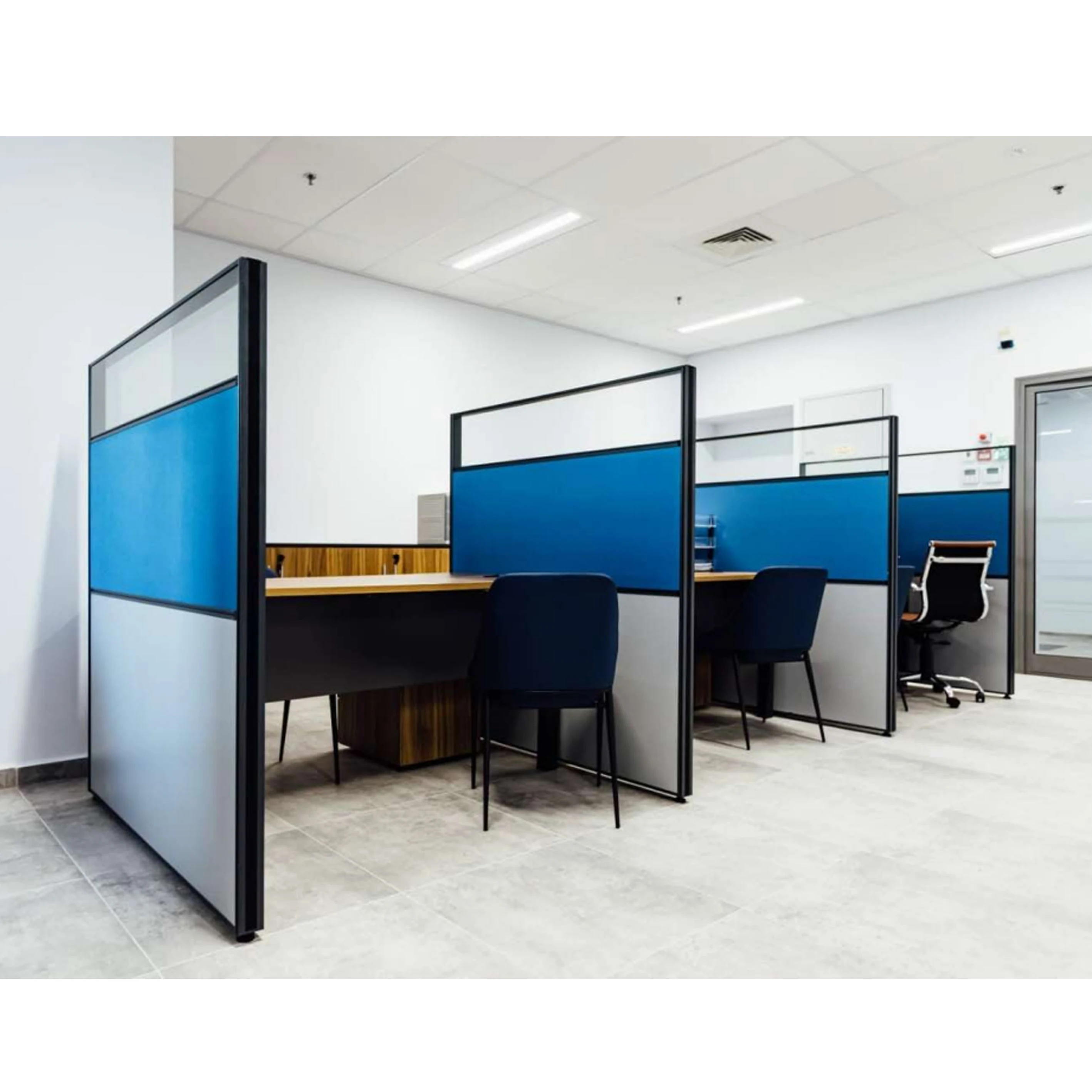 Factory Price Office Divider Cubicles With 2 Drawer Pedestal L Shape 2 ...