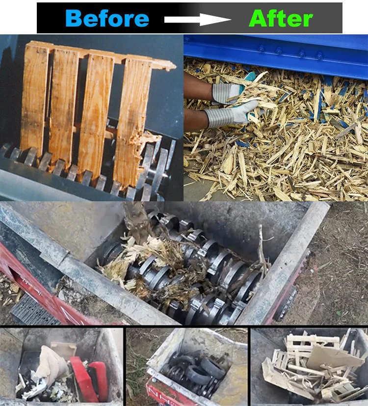 Gasoline Diesel Scrap Waste Wood Pallet Shredding Chipper Garden ...