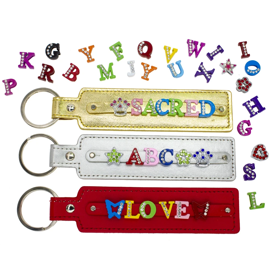 Wholesale Pu Leather Key Chain With 8mm Small Belt Fit For 8mm Slide ...