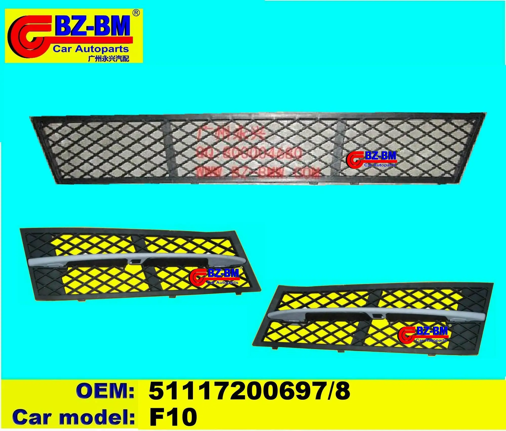 Para Bmw Parachoques Delantero Parrilla Cubierta De La Parte Del Cuerpo ...