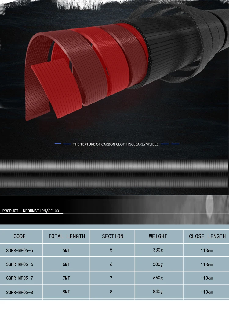 Black Widow Tele Carp Pole - Telescopic Fishing Rod