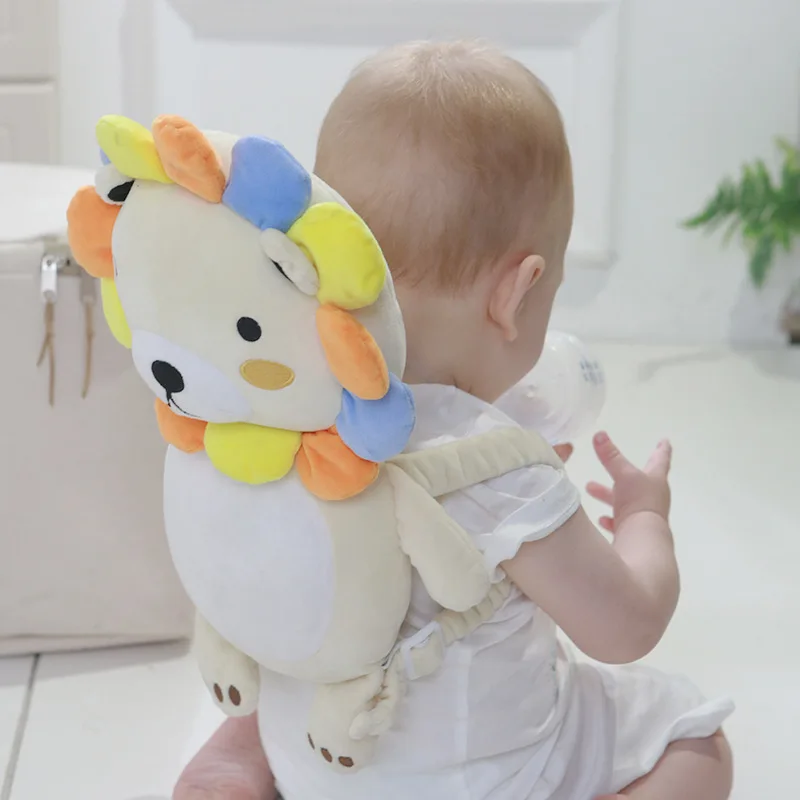 Baby Head Protection Pillow Cartoon Infant Anti-fall Pillow Soft Pp ...