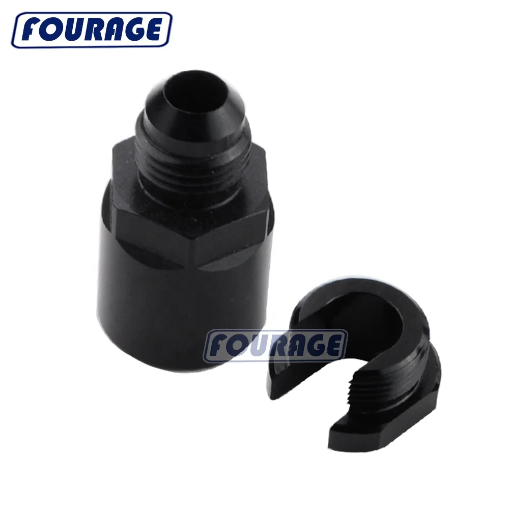 Aluminum AN6 AN8 Male Thread to SAE Quick Connect Fitting
