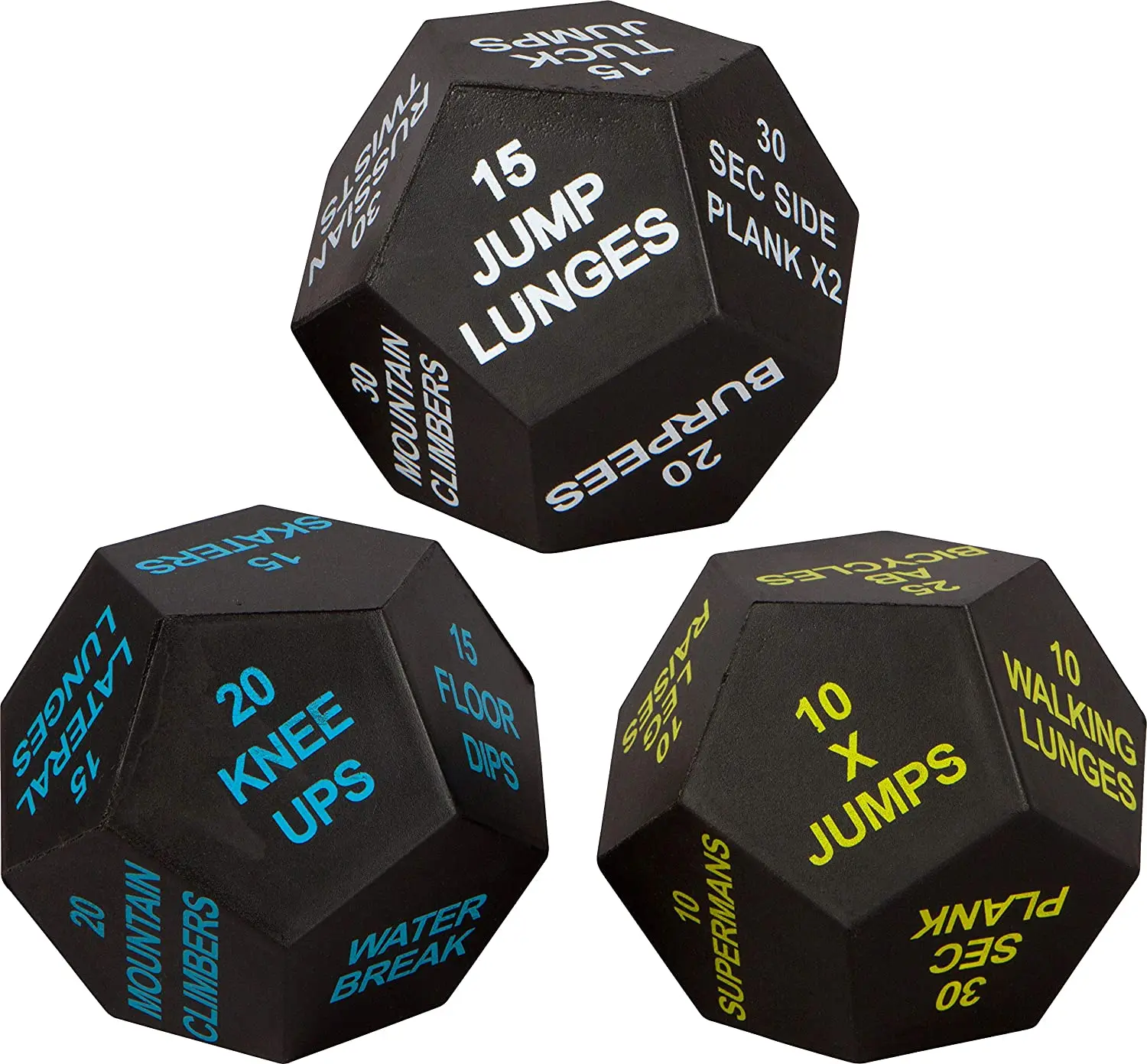 12 Sided Exercise Dice - Customized PU Fitness Dice