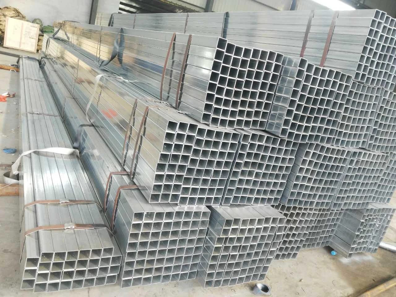 100*100mm 4*4 Inch 150 X 50mm Shs Galvanized Steel Hollow Section Tube ...
