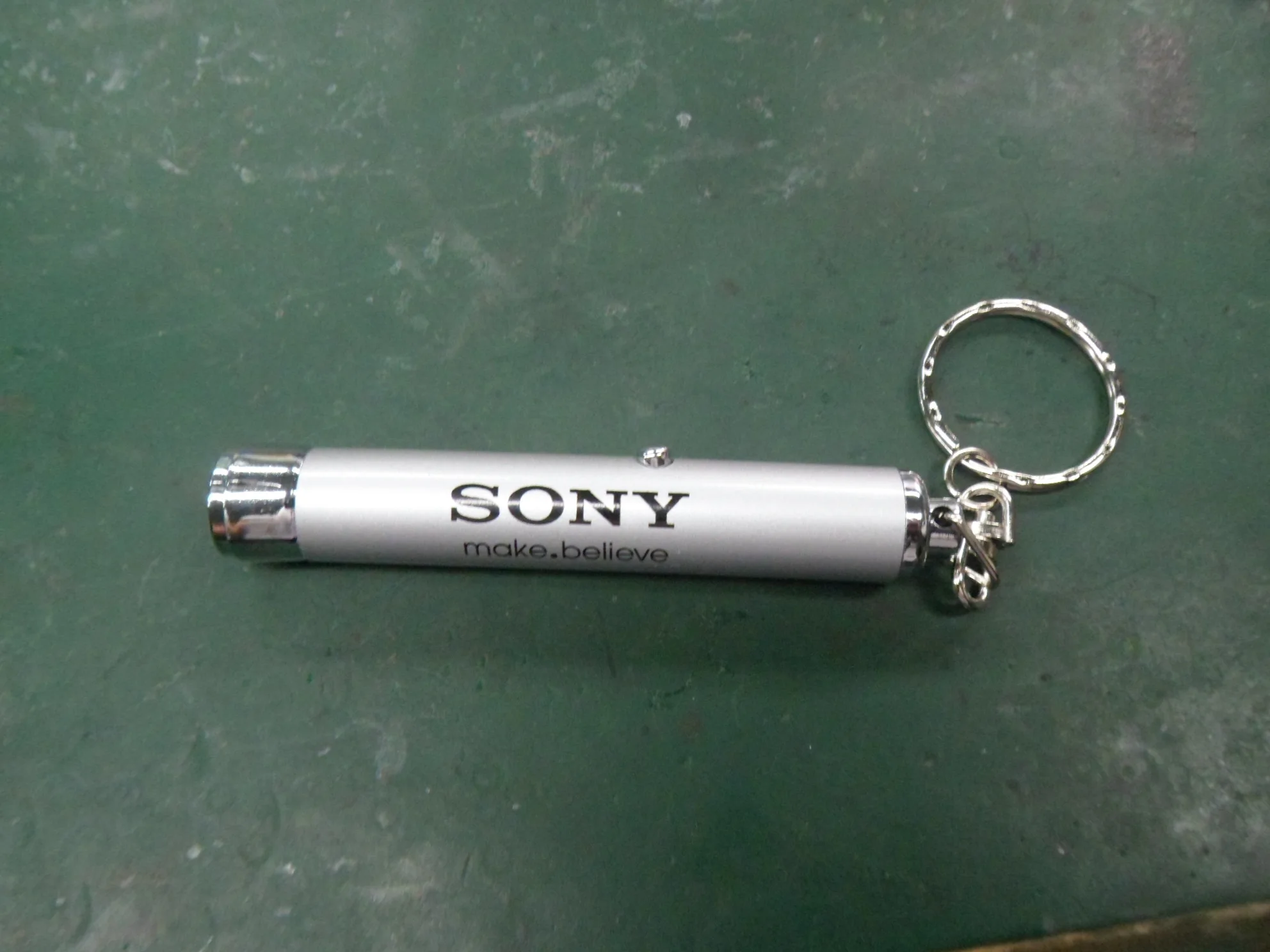 Custom Metal Projection Keychain with LED Light - Promotional Gift