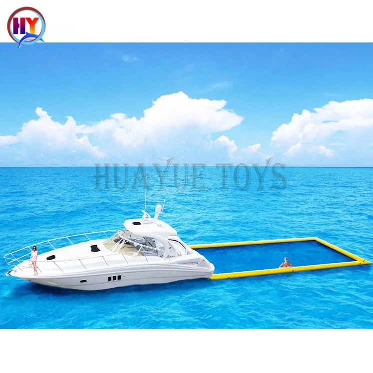 Outdoor Swimming Pool Water Floating Inflatable Yacht Swimming Pool ...