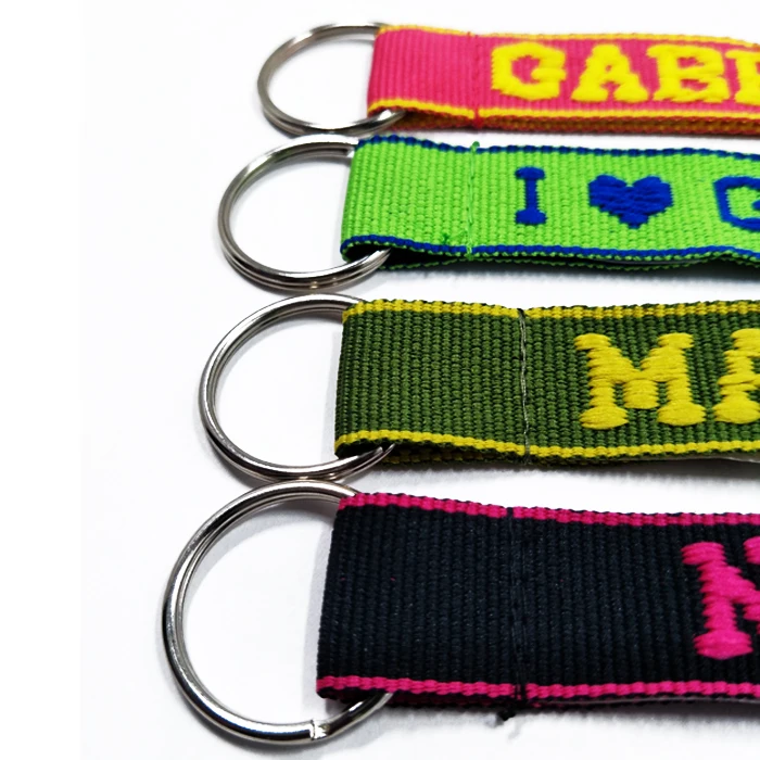 Custom Name Key Ring Holder Strap Key Chain for Crystal Gift