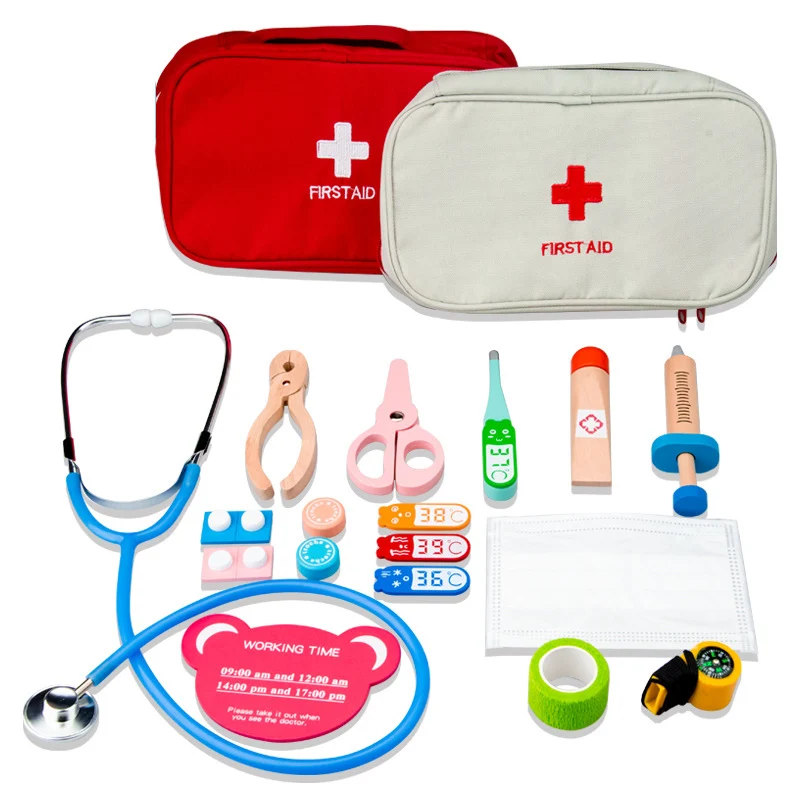 17pcs Medical Kit Doctor Nurse Dentist Pretend Roles Play Toy Set Kids ...