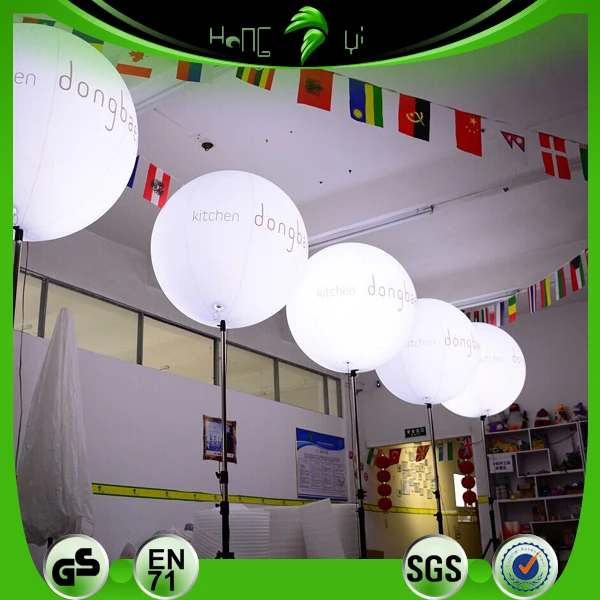 Inflatable Standing Lighting Balloon/ Customized Inflatable Led Balls ...