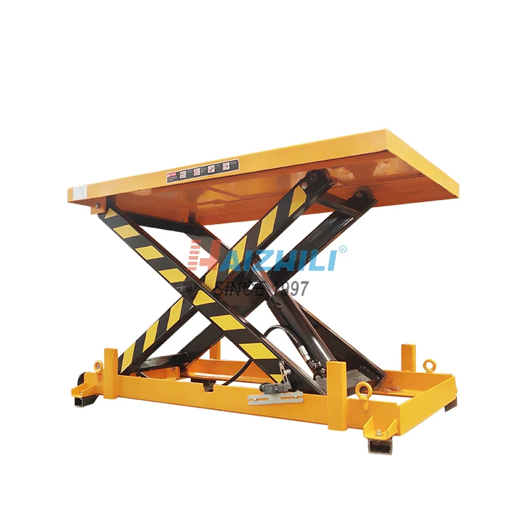 1m 2ton Electric Table Lifter Stationary Platform Battery Automatic ...