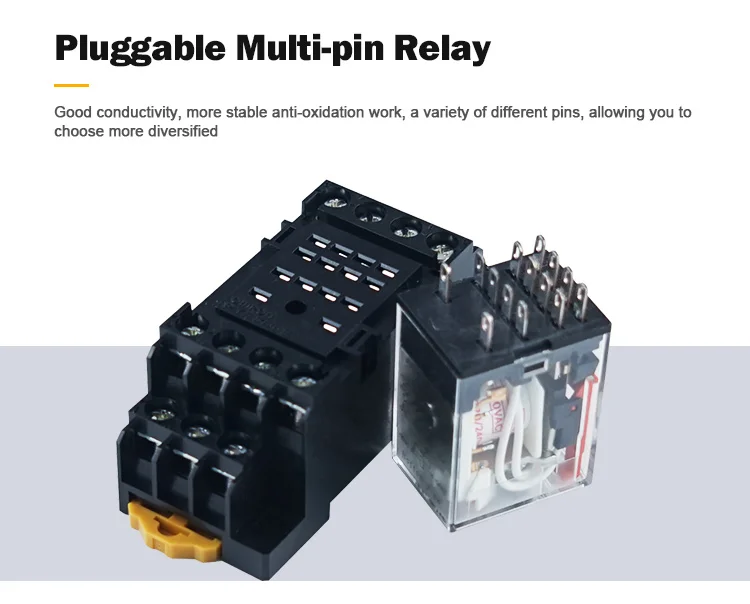 4NO 4NC MY4N-GS-AC220 Intermediate Relays for Street Lights