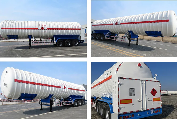 30-55 Cubic Meters Liquid Oxygen CO2 Liquid Ammonia LNG Tank Road ...