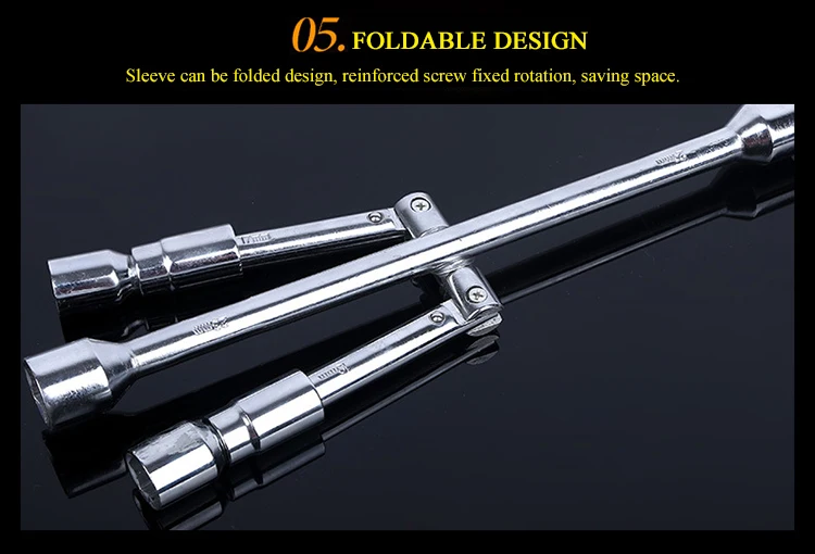 Heavy Duty Foldable Truck Tire Repair Tools Torque Wrench Cross Wrench ...