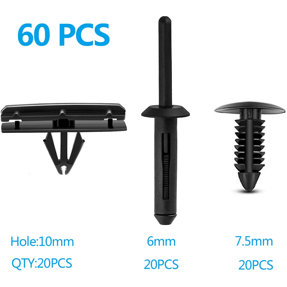 Blind Rivet,Fender Flare & Rocker Moulding Clip,Bumper Shield Retainer ...
