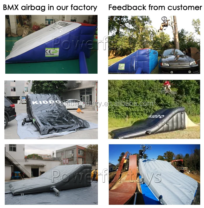 Outdoor Inflatable Landing Airbag With Ramp Bike Jump Stunt Air Bag for FMX MTB BMX| Alibaba.com