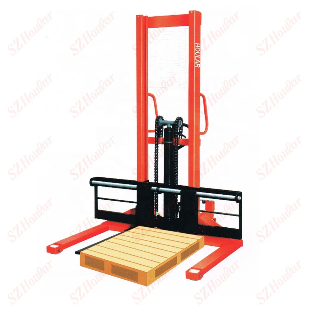 Straddle Legs Special Wide Fork Legs Hand Pallet Stacker