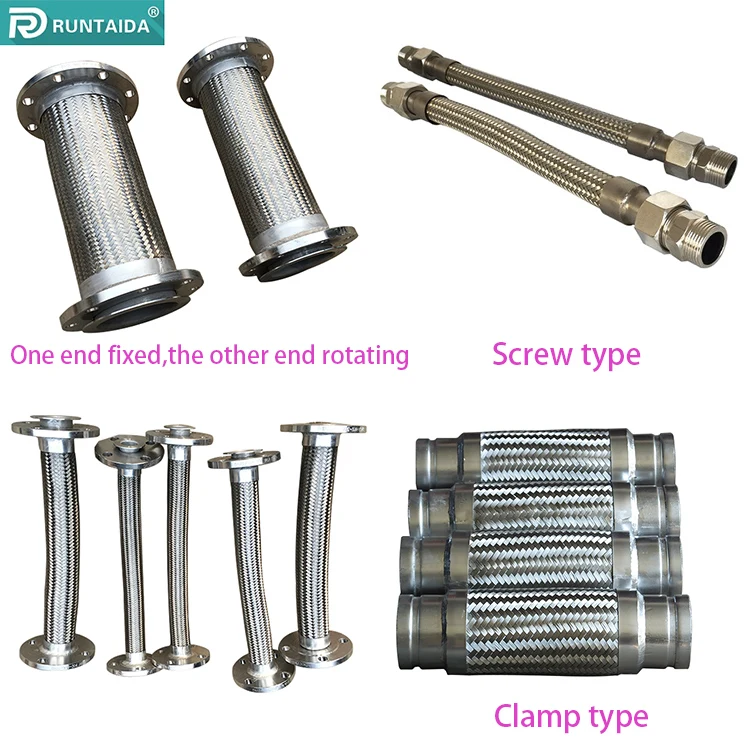 Braided Metal Bellow Corrugated Flange Joint Hose