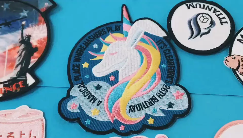 Customized Sublimation Patch Embroidered Patches Iron On Heat Transfer ...