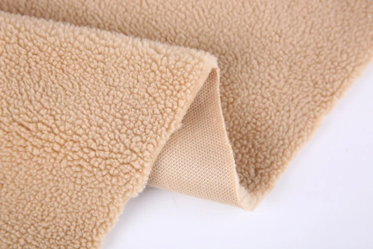 Warm Teddy 100% Polyester Fleece Fabric for Winter Garments