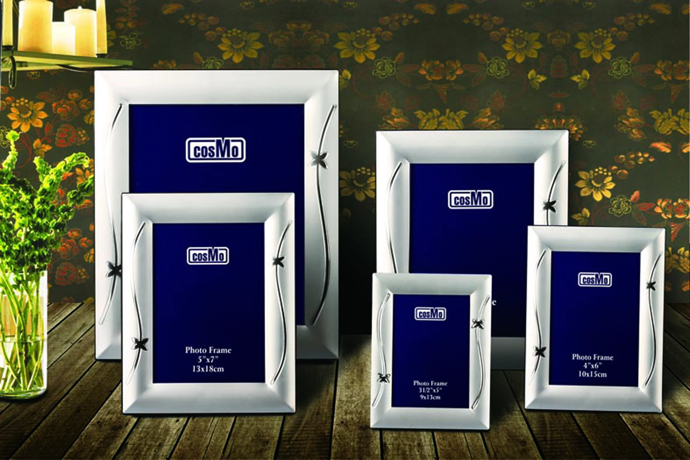 Assorted Designs Silver Plated Metal Mini Photo Frame