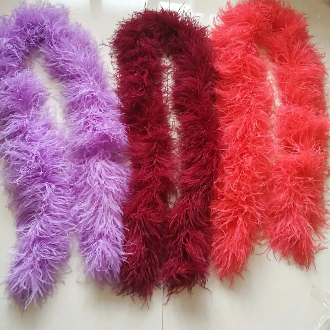 Long Feather Robe - Ostrich Feather Boa for Party & Performance