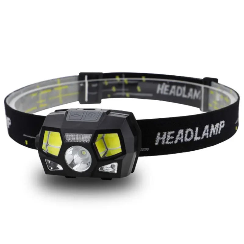 Custom Head Band Type-C USB Rechargeable LED Camping Headlamp