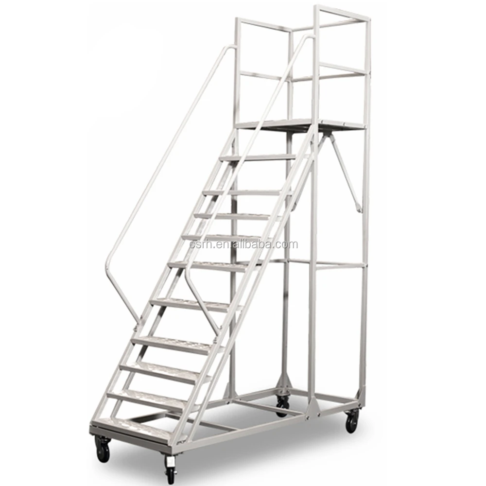 RUHAO RH-LT2.5M Steel Ladder - Durable & Safe for Warehouses