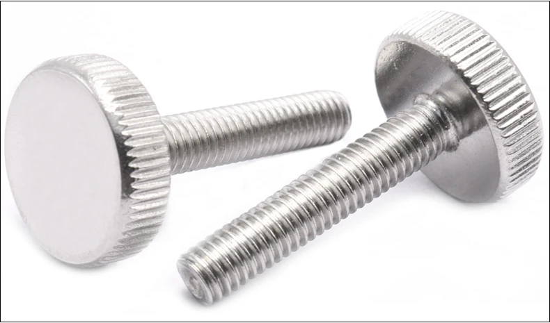 Tornillos De Pulgar Moleteados De Cabeza Plana Din 653 De Acero Inoxidable - Buy Moleteado ...