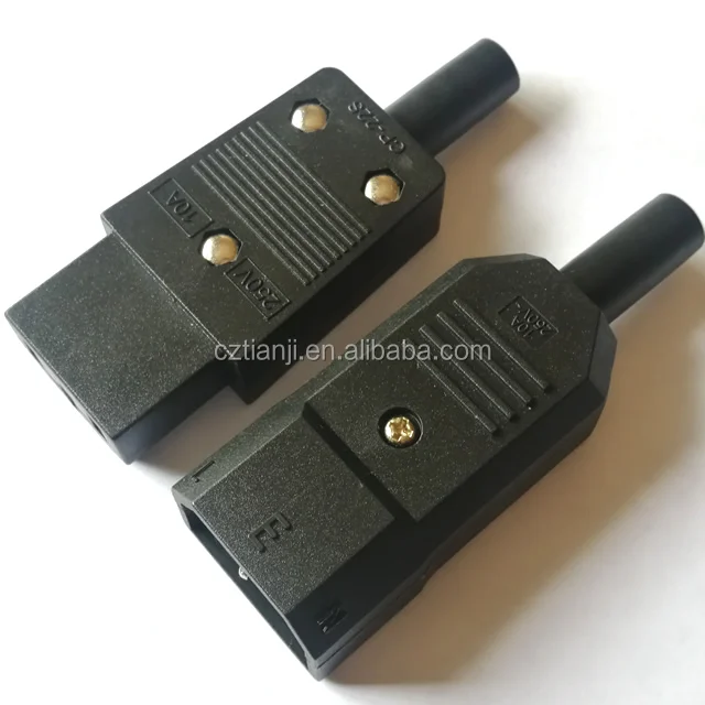 IEC C13 Male Female Power Adapter Connector Black AC 250V 10A| Alibaba.com