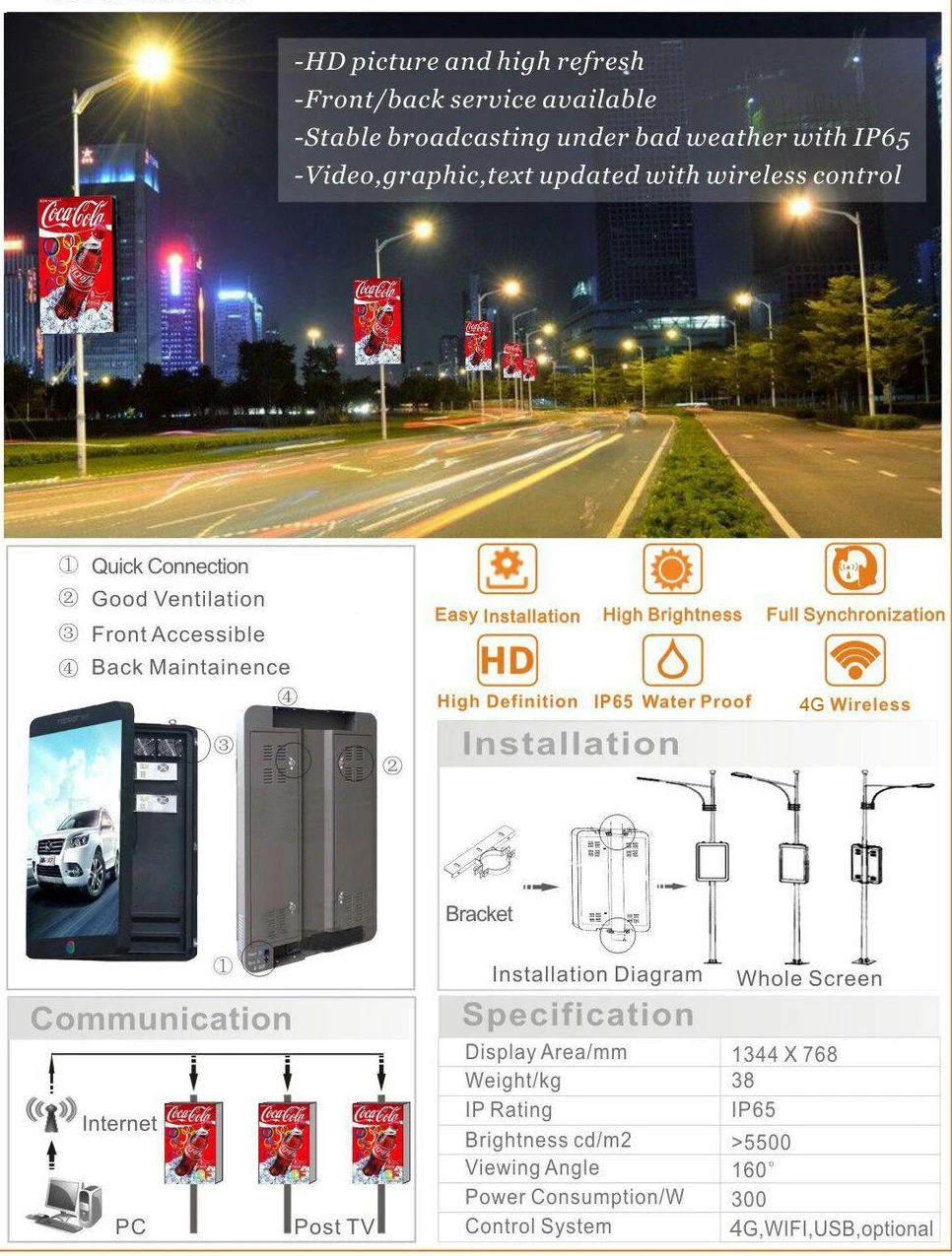 Roadside Solar WIFI 3G 4G Control Electronic Board LED Street ...