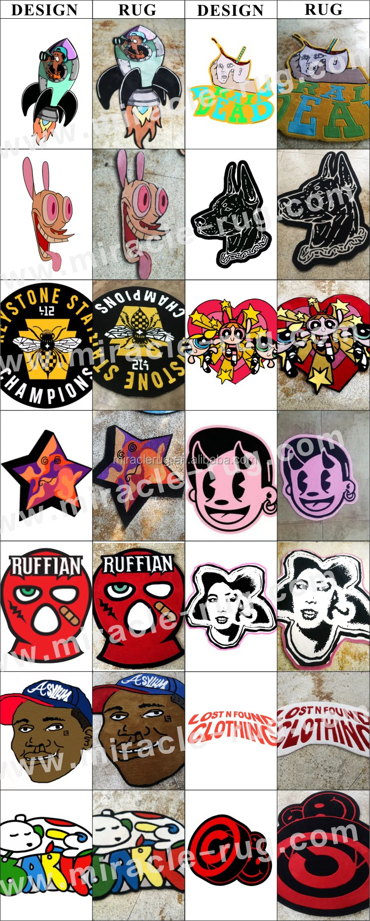 New Custom Design Logo Rug Commercial Handmade Carpet Custom Die Cut ...