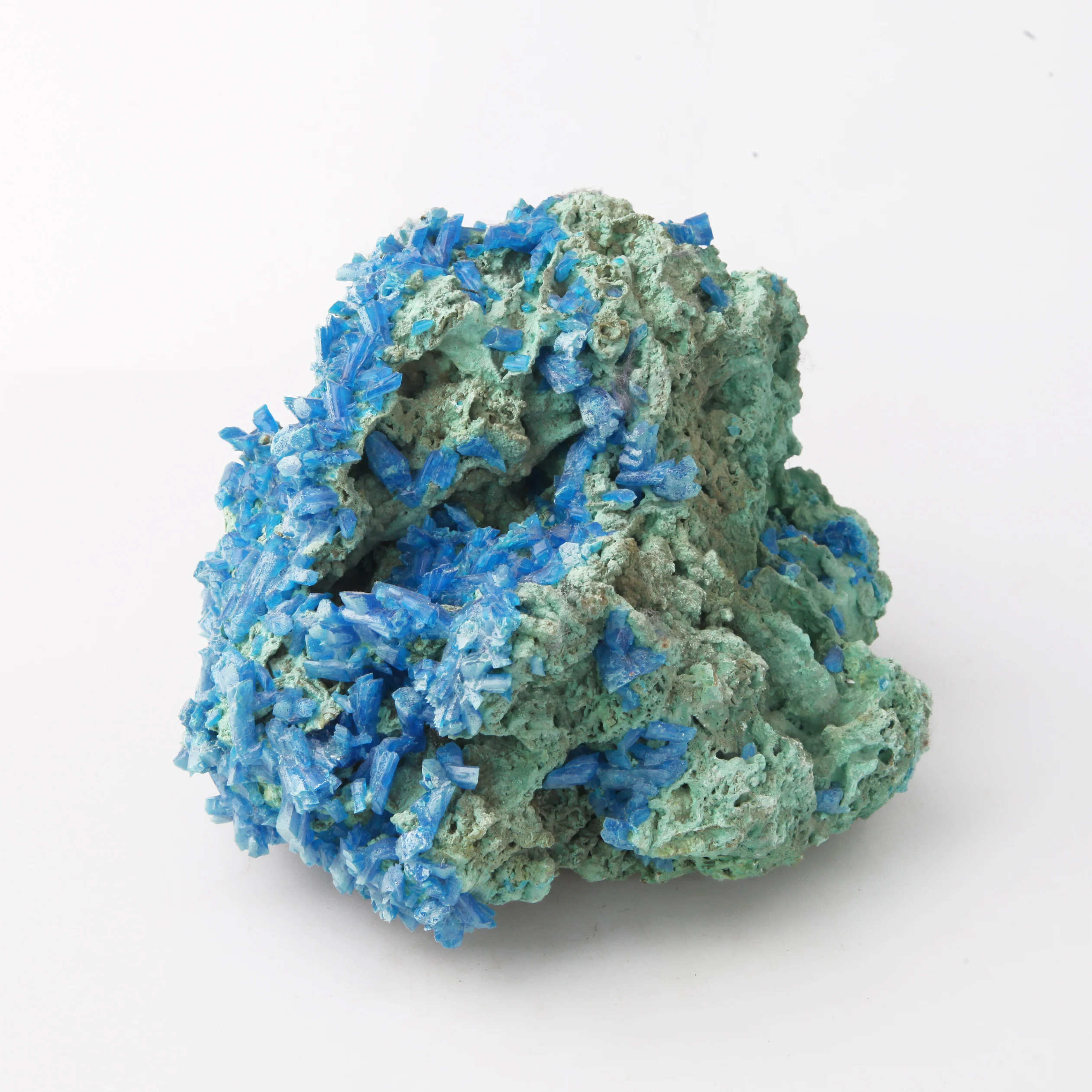 Natural Beautiful Blue Vitriol Chalcanthite Crystal Stone Mineral ...