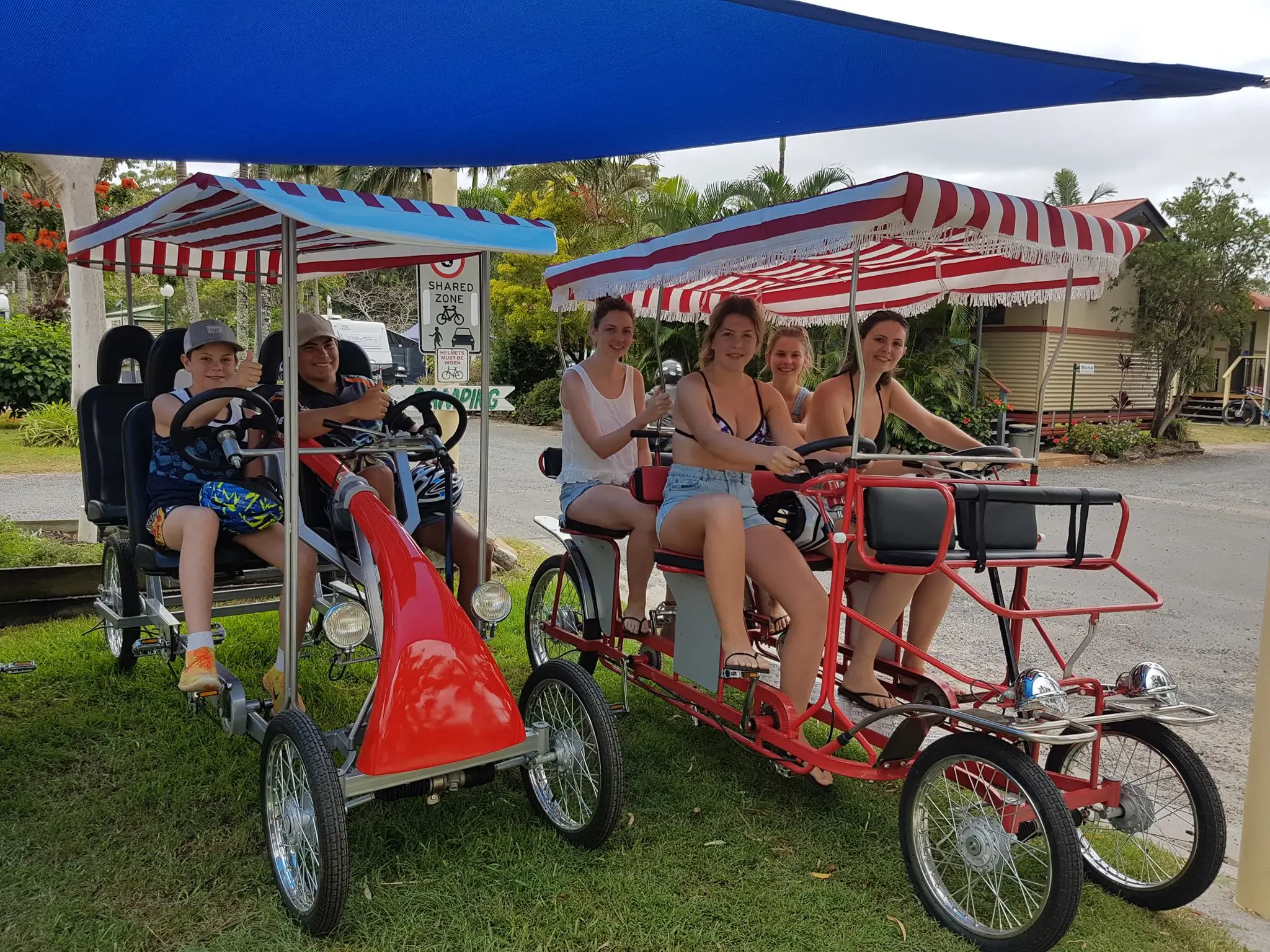 Quadricycle Manufacturer - Luxury Adult 4 Seat Sightseeing Bike
