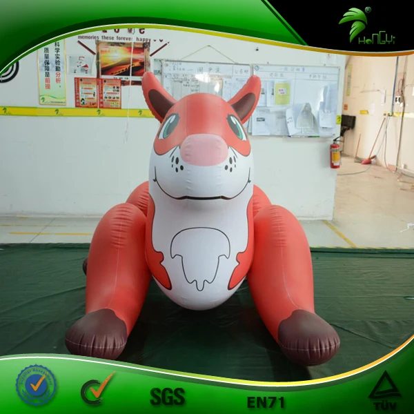 Hongyi Inflatable Ride On Animals Laying Inflatable Fox Bouncy ...