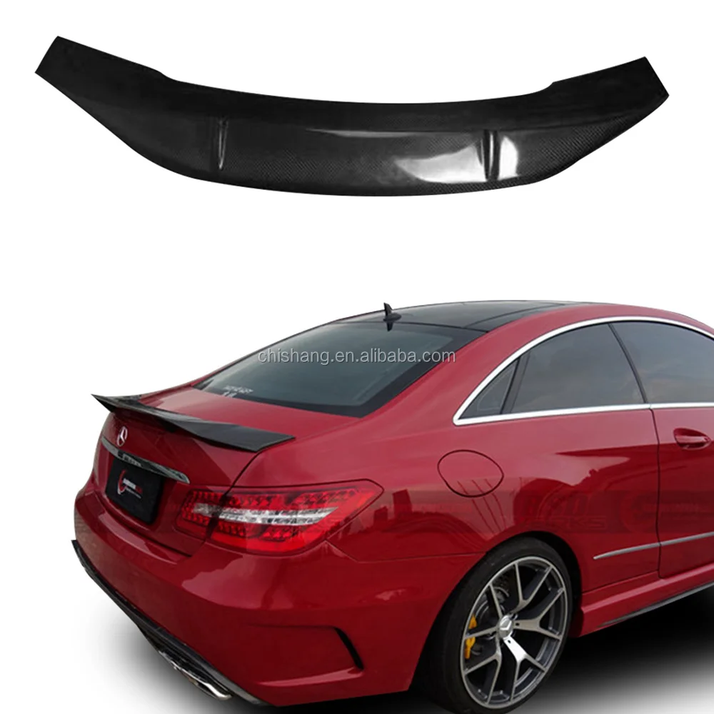 R Style Carbon Fiber Rear Spoiler Wing Decoration For Mercedes E Class ...