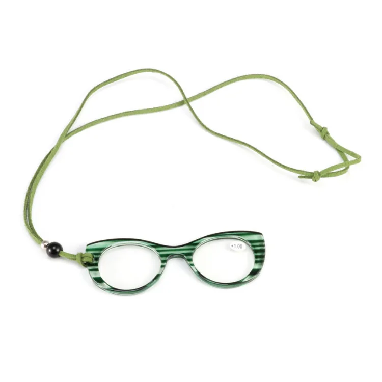 Fashion Women's Cat Eye Reading Glasses Without Arms & Neck Hang - OEM ...