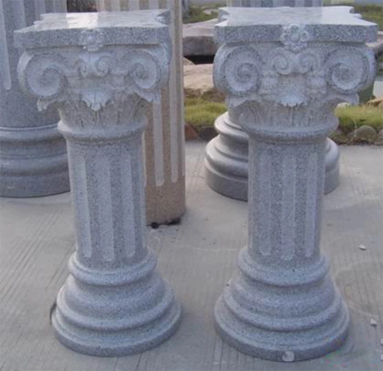 Cheap Finishing Round Column Granite Stone Pillars Column - Buy ...