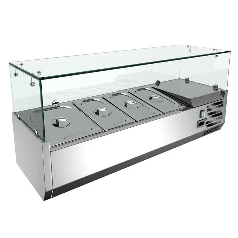 Salad Bar Counter Top Display Freezer - 40L Capacity