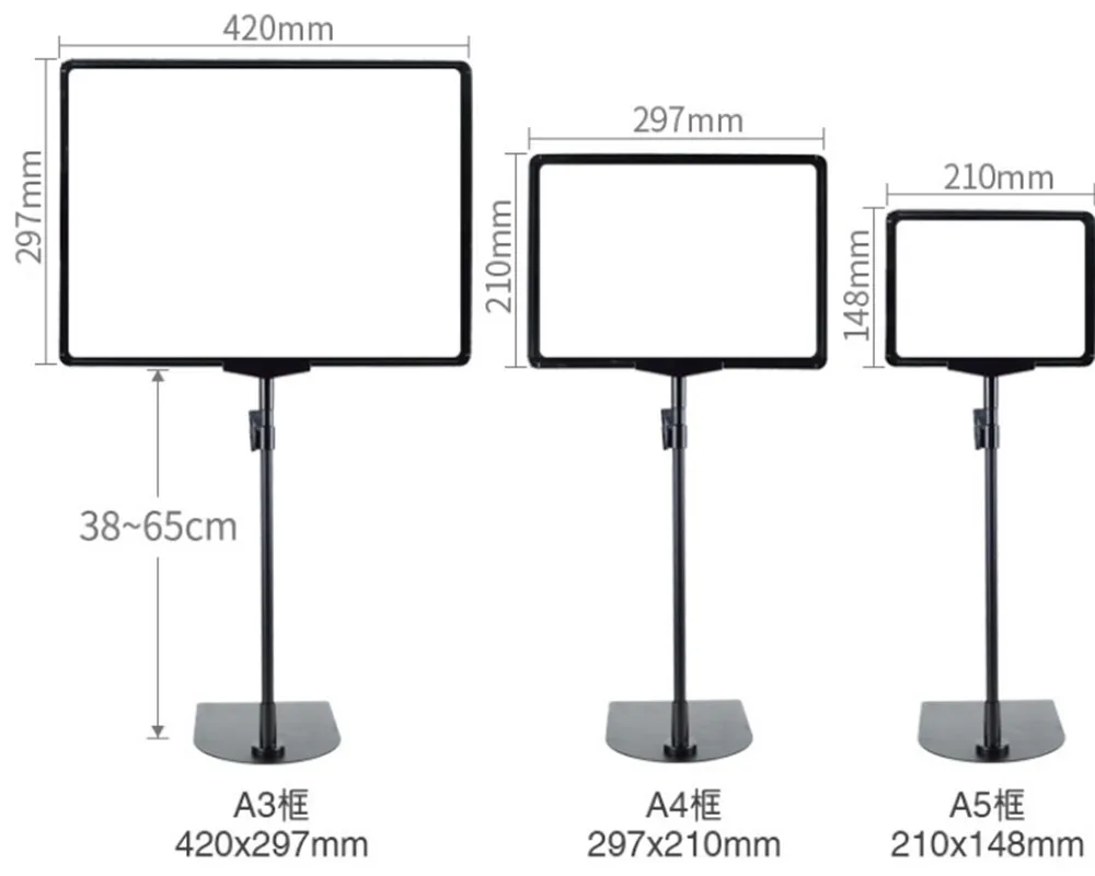 A4 Retractable Promotion Display Stand/double-sided Advertisement ...