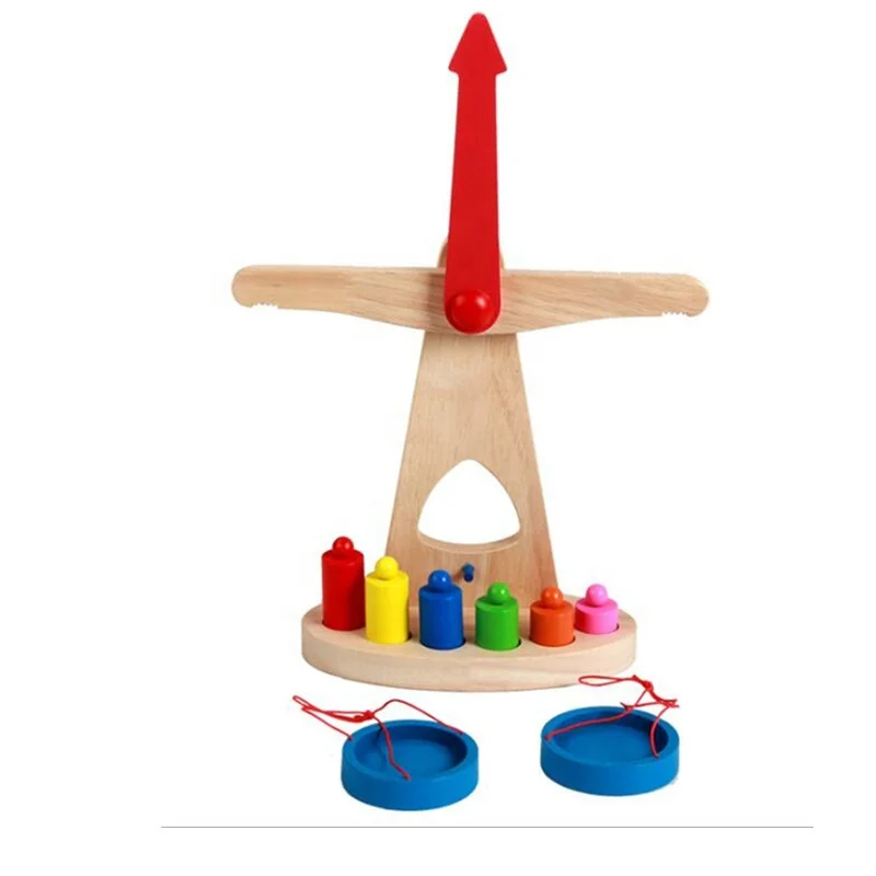 Educational Toys - Wooden Balance Scales for Kids