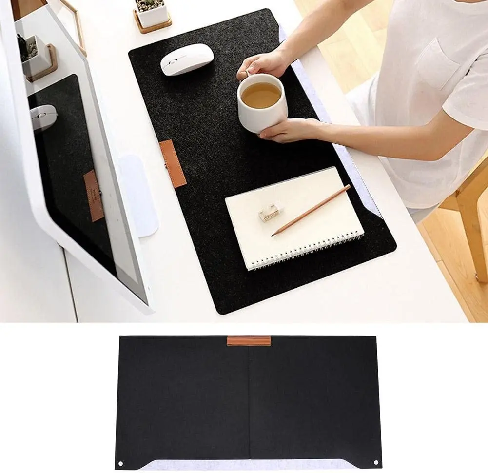 Pen Stationery Holder Mat A4 Files Cover Two-layer Felt Desktop Mouse ...